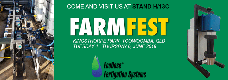 EcoDose fertigation pumps and systems